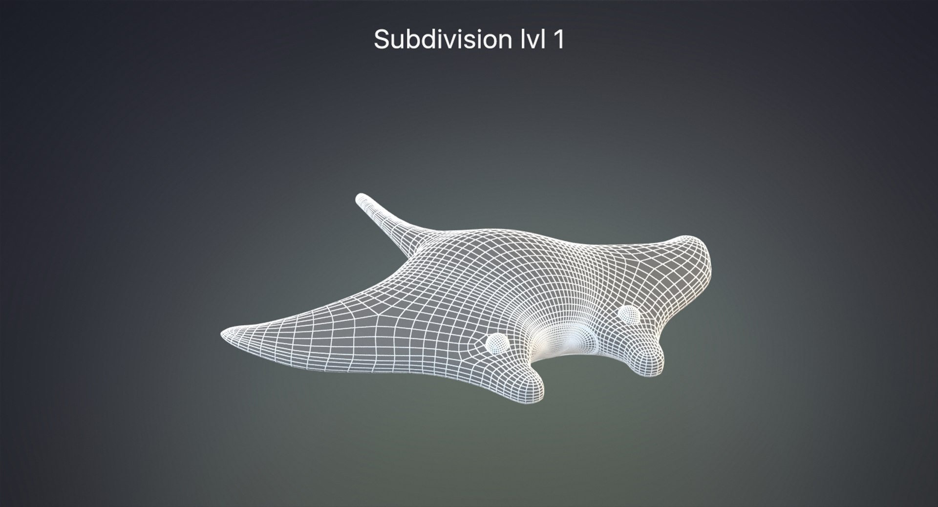 3D Cute Cartoon Manta Model - TurboSquid 1322945