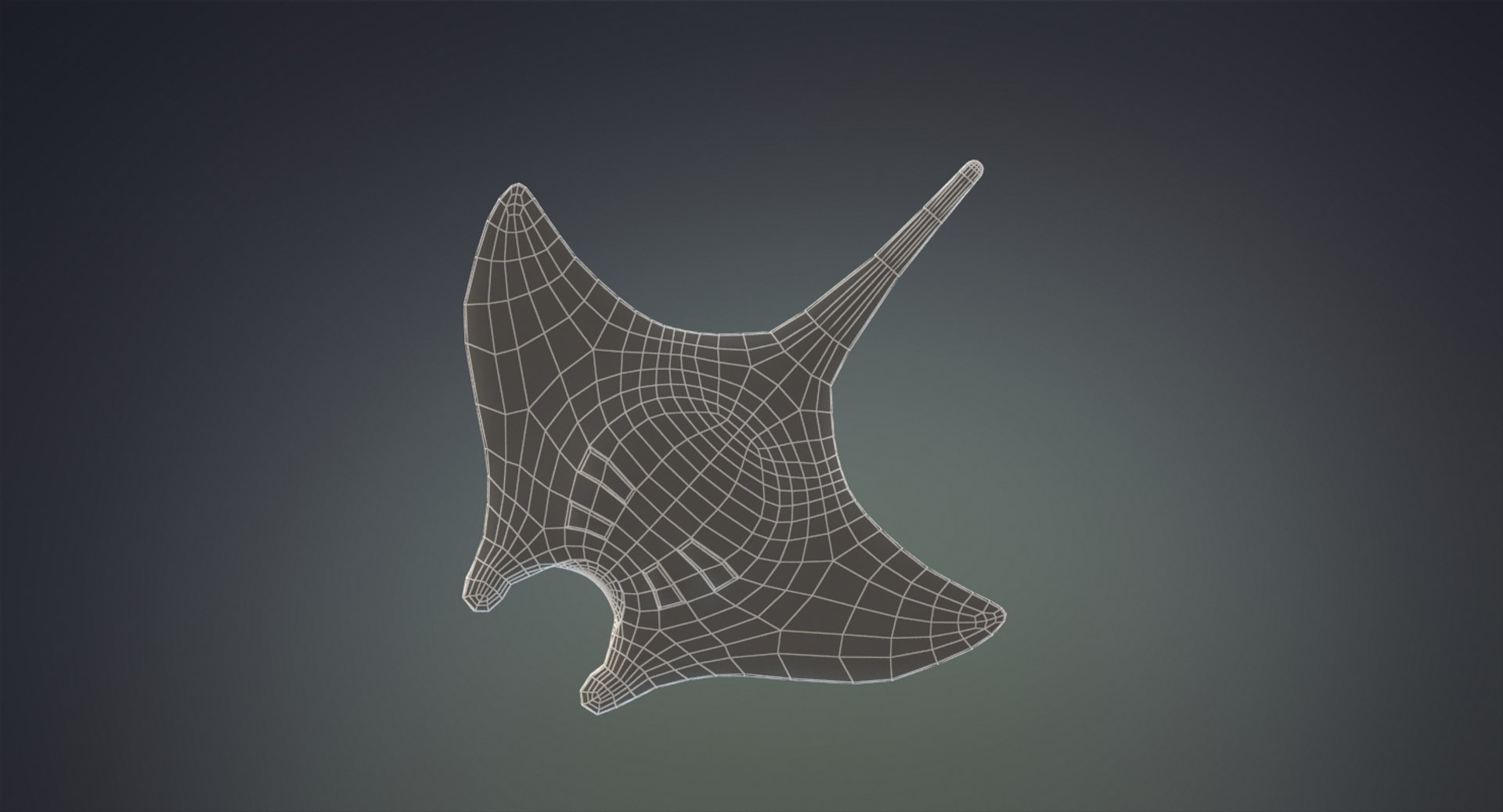 3D cute cartoon manta model - TurboSquid 1322945