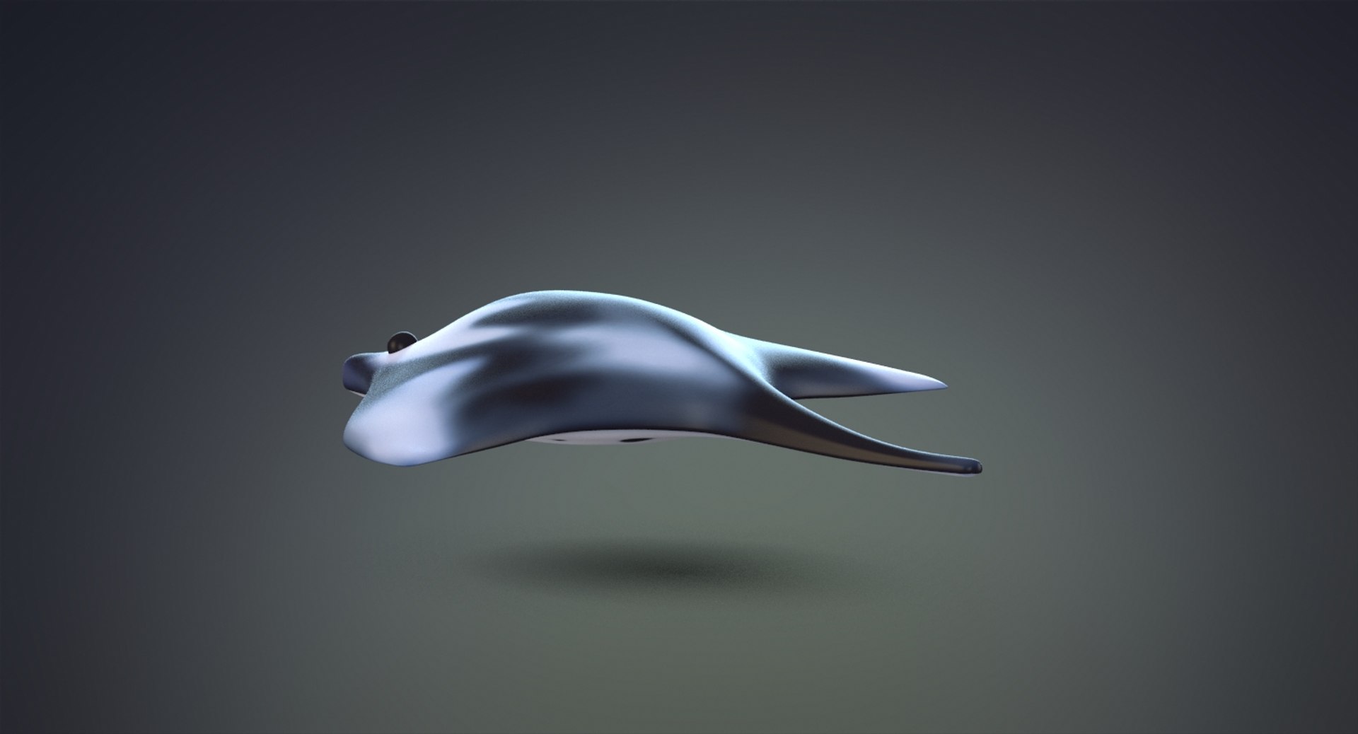 3D cute cartoon manta model - TurboSquid 1322945