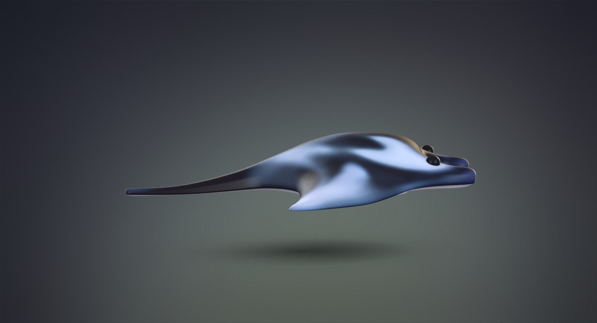 3D cute cartoon manta model - TurboSquid 1322945