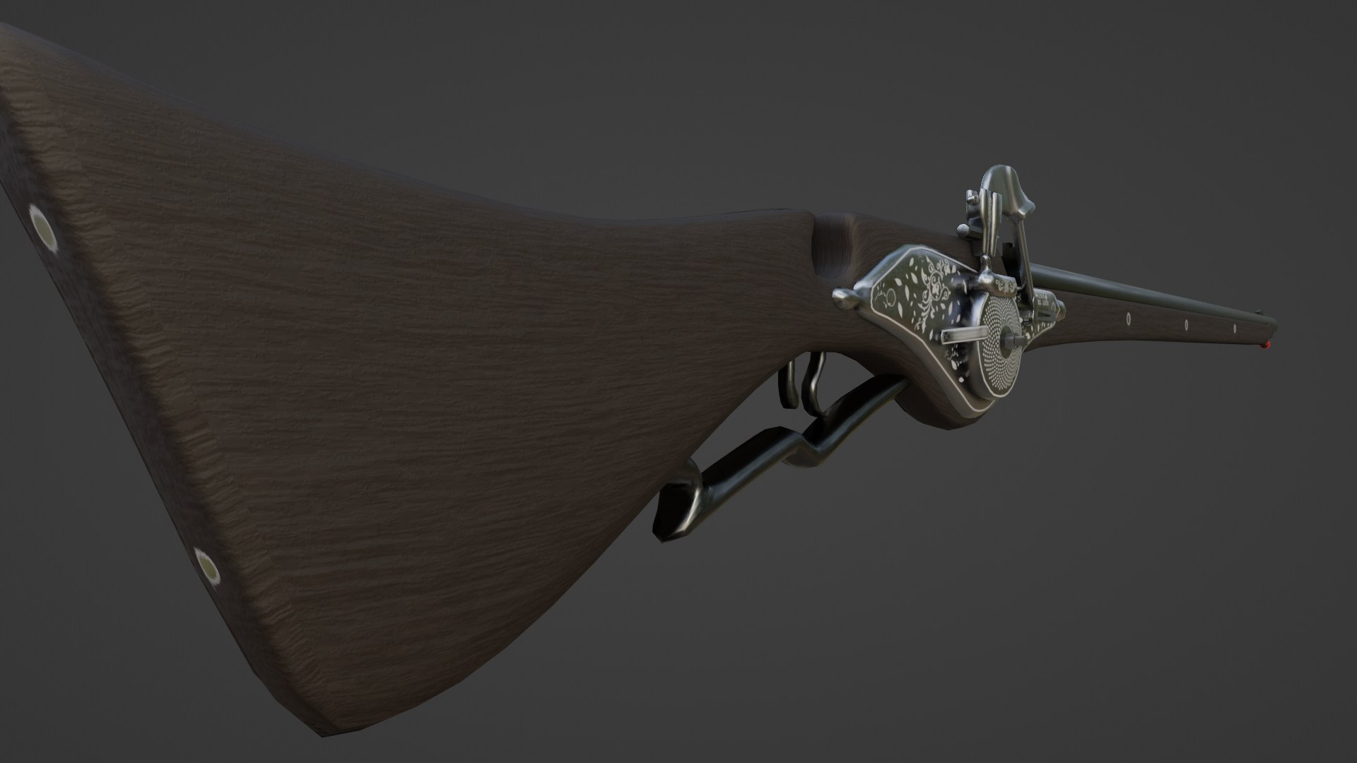 1550 Wheel Lock Long Rifle 3D - TurboSquid 1960087