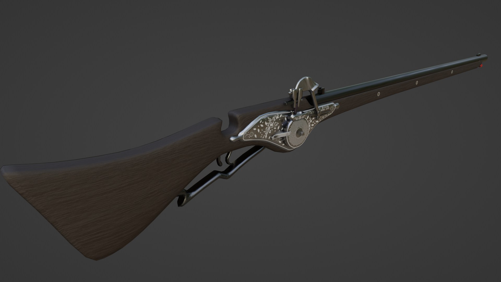 1550 Wheel Lock Long Rifle 3D - TurboSquid 1960087