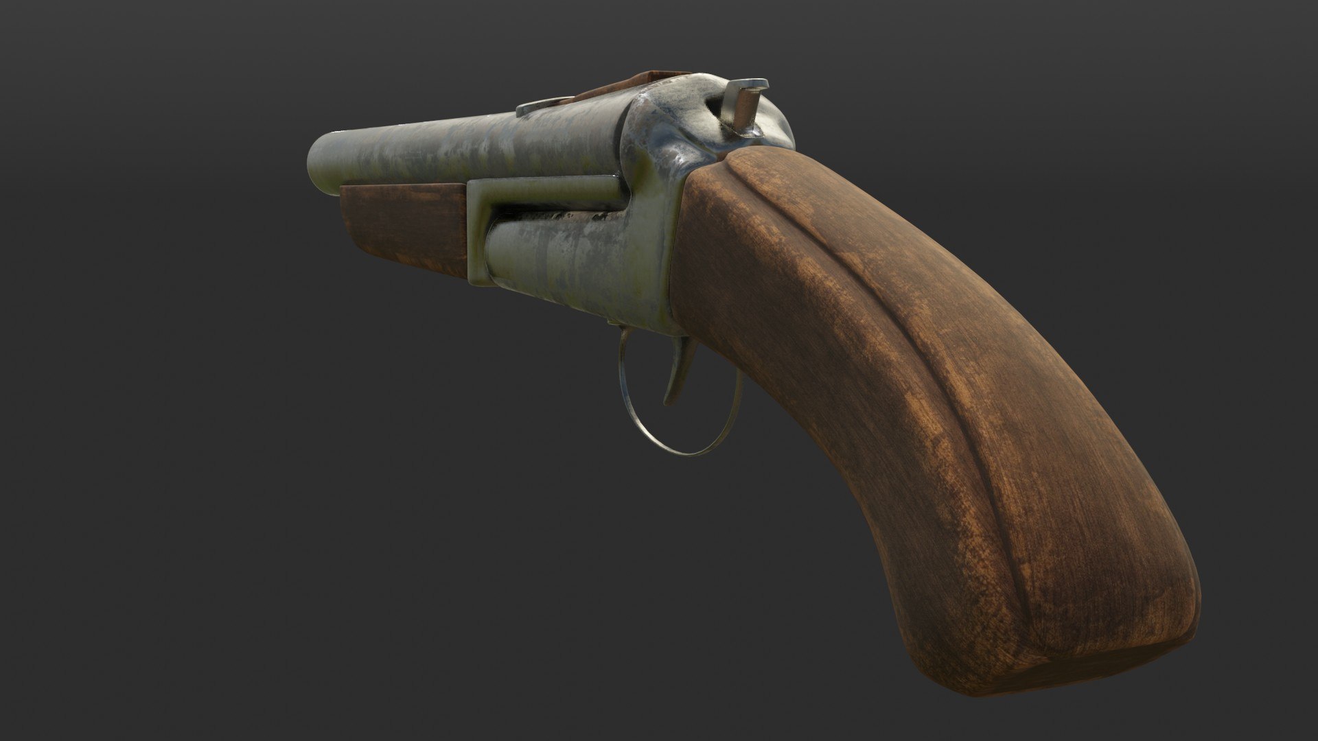 Gun Shotgun Pirate 3D Model - TurboSquid 1610781