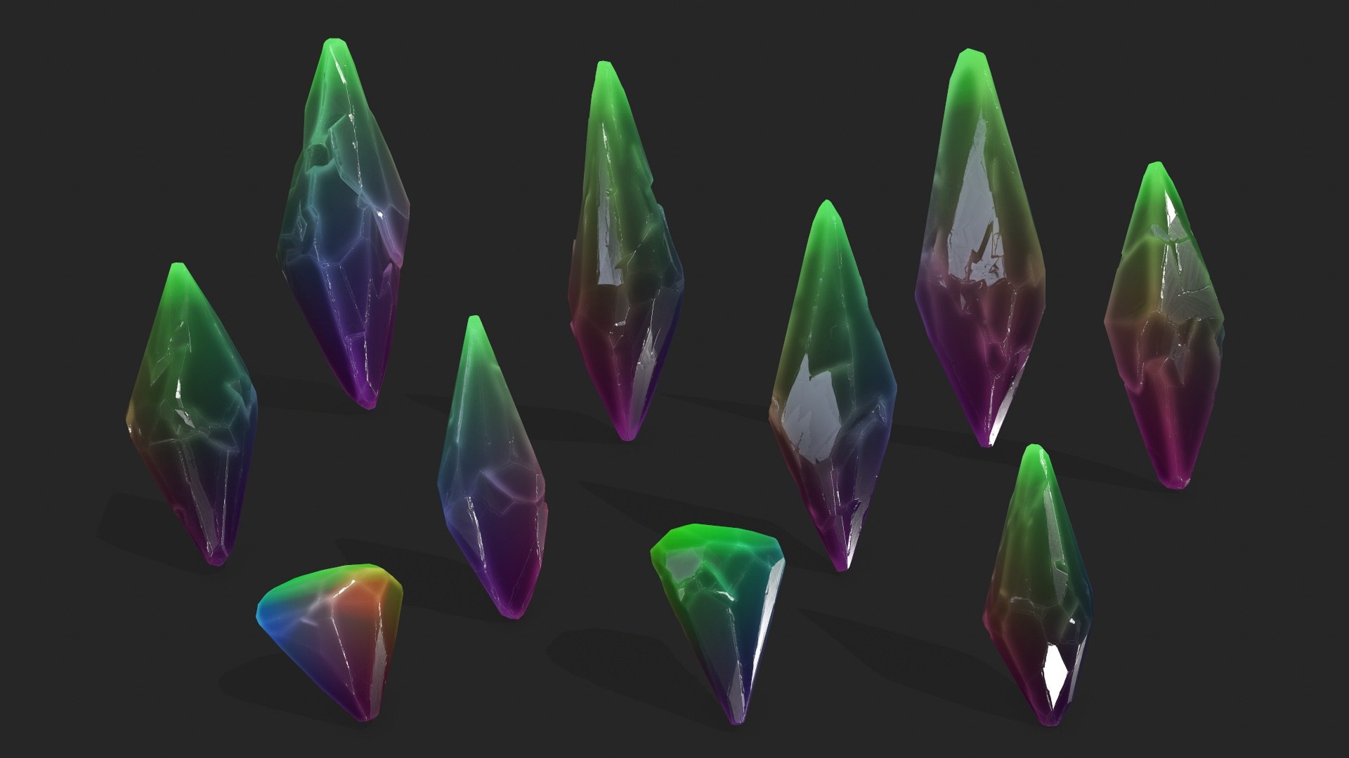 3D Crystal Set 1 - TurboSquid 1806383