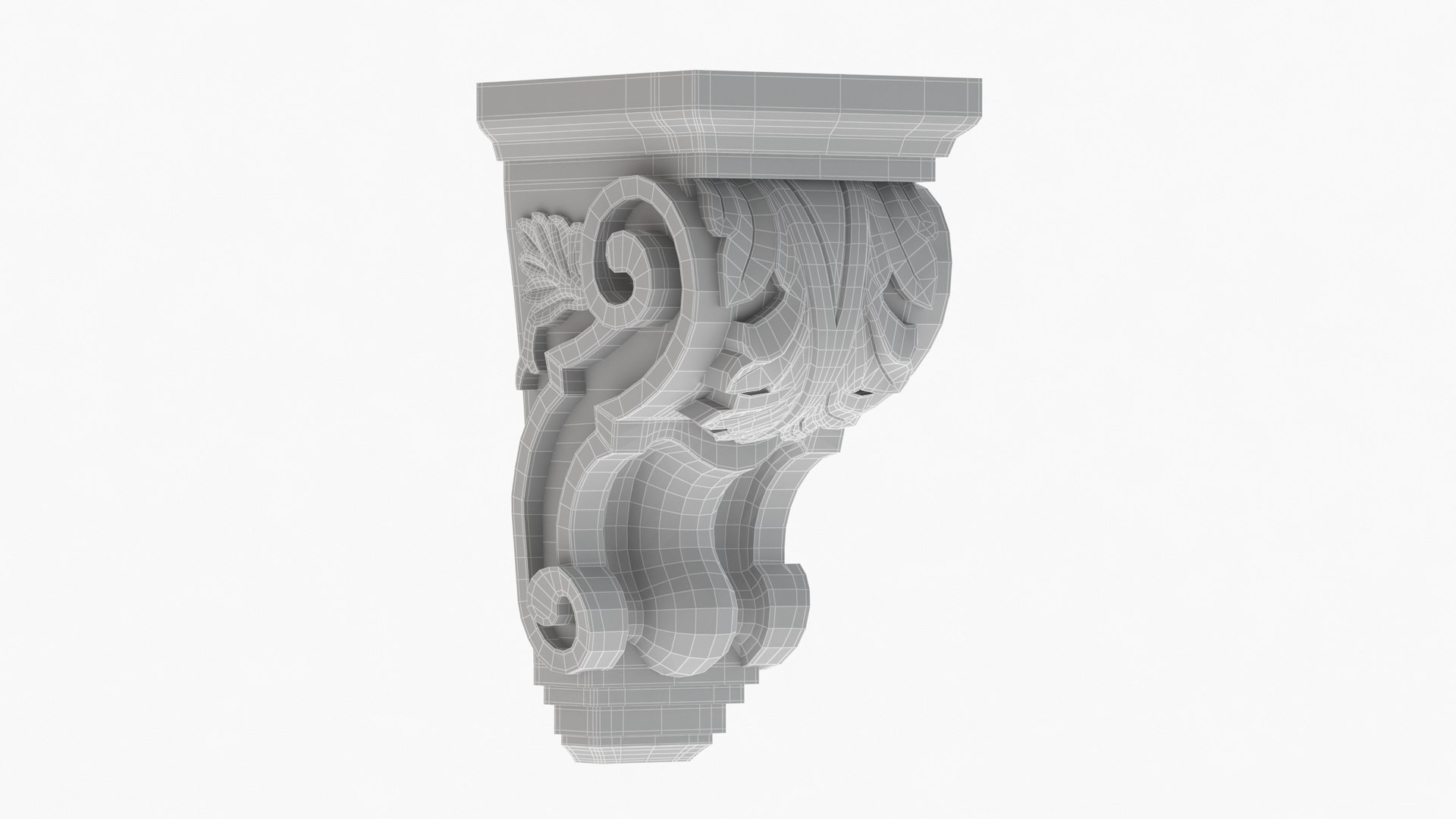 Scroll Corbel 02 3D Model - TurboSquid 1779153
