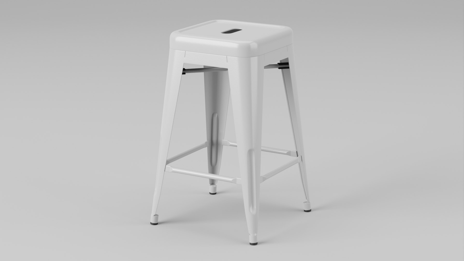 3D Backless Counter Stool - TurboSquid 1954724