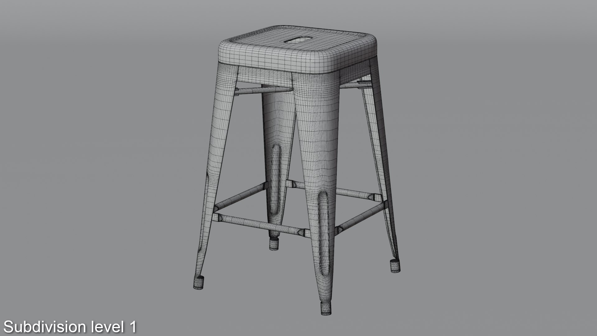 3D Backless Counter Stool - TurboSquid 1954724