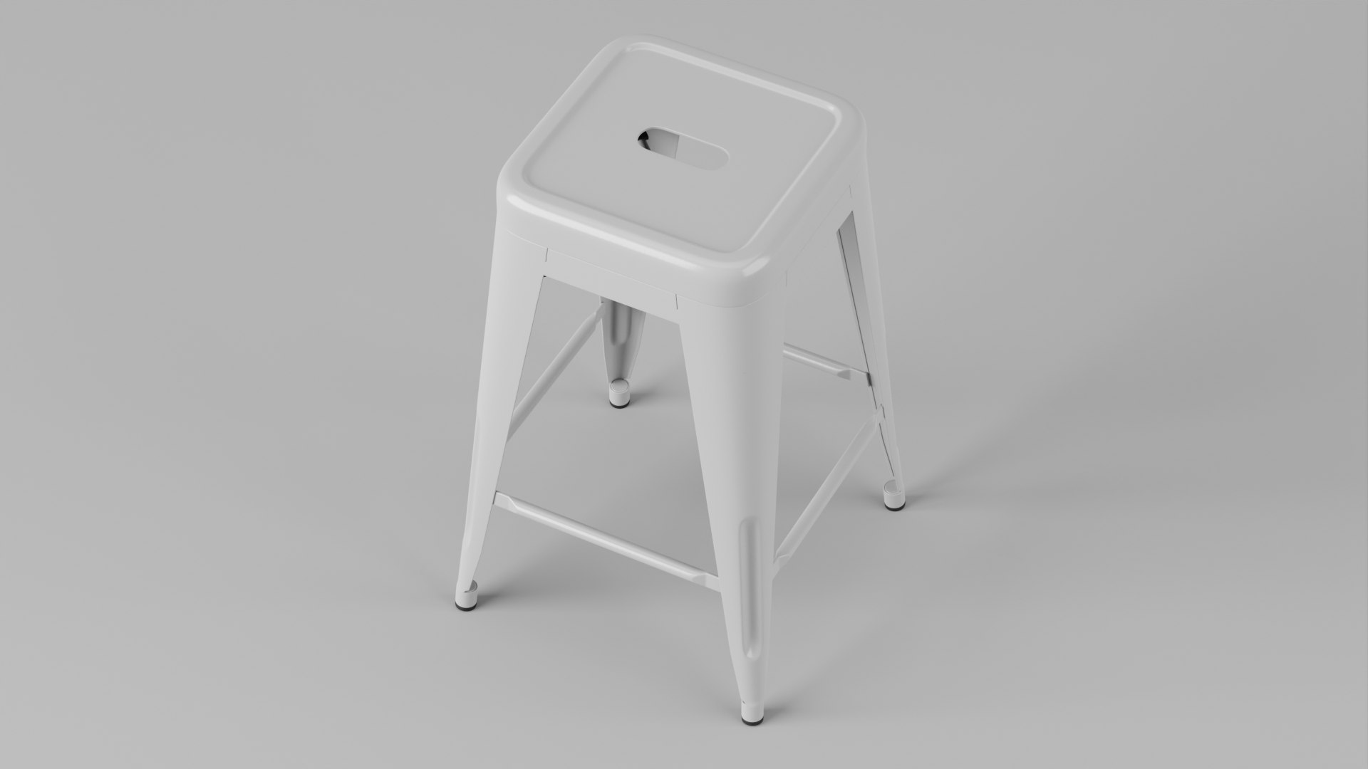 3D Backless Counter Stool - TurboSquid 1954724