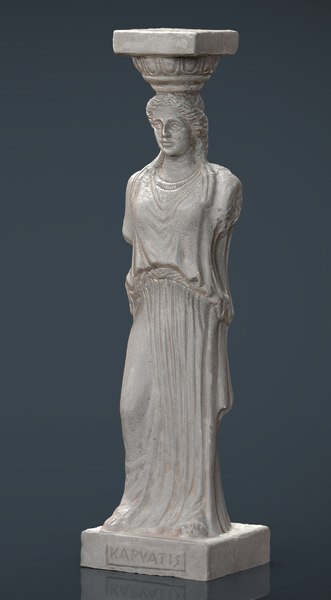 3d realistic greek statue model