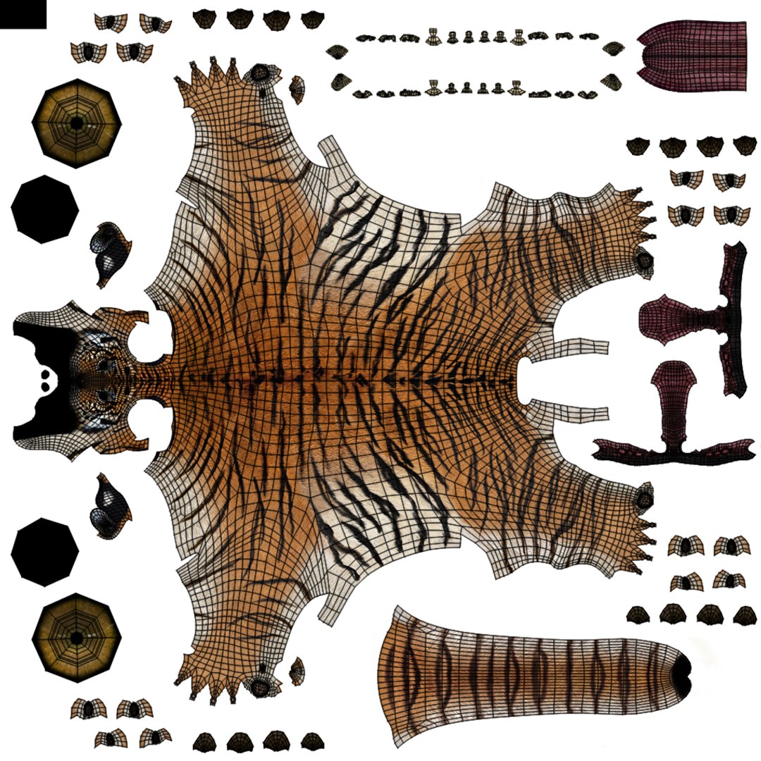 3D Tiger 3 FUR Rigged - TurboSquid 1784294