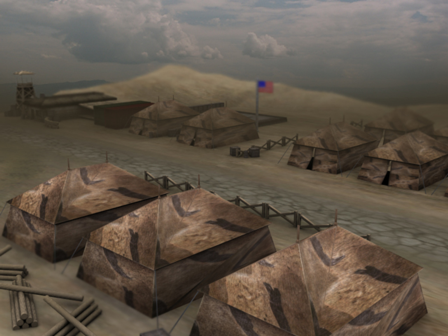 free max model military camp