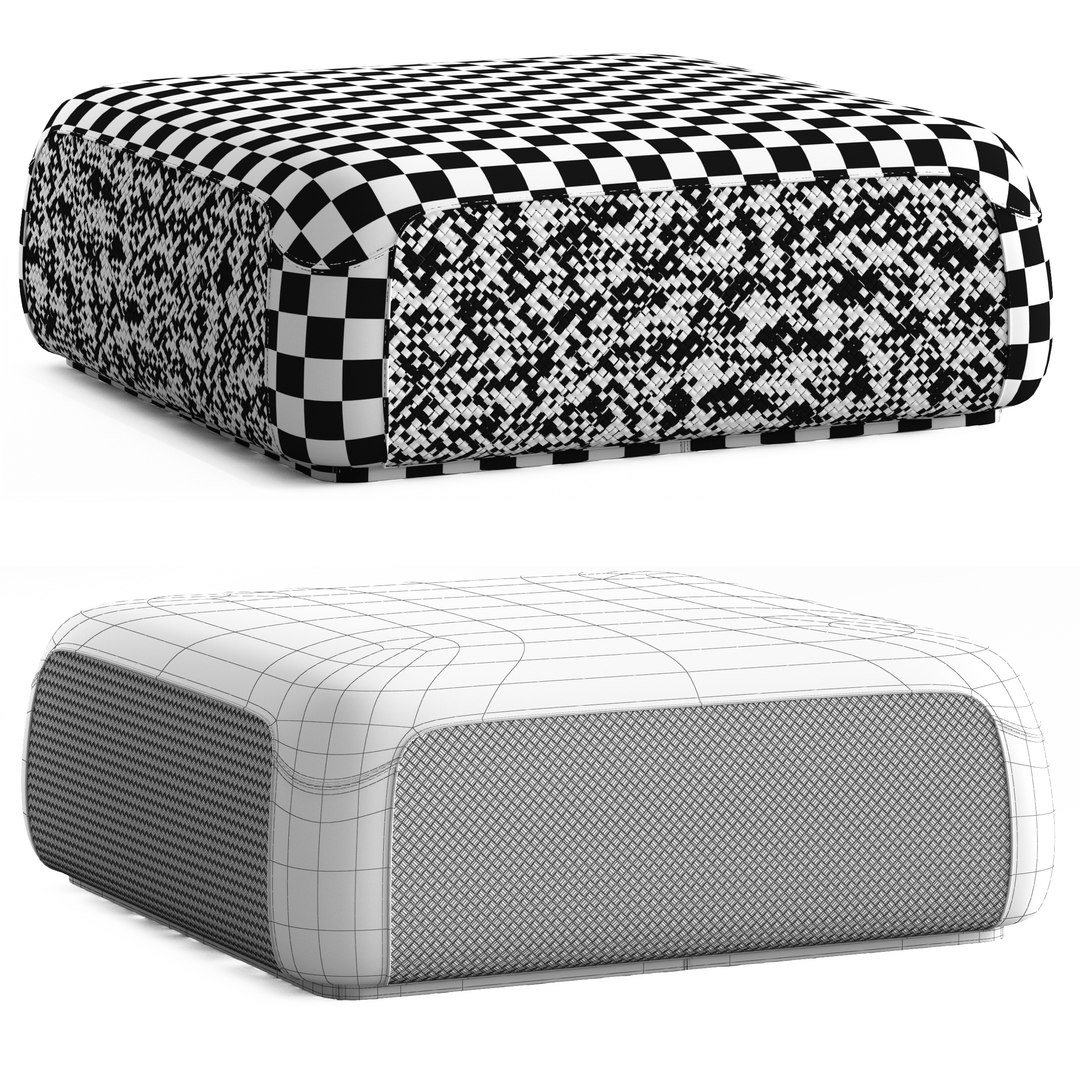 Ulivi Olivia Pouf 3D - TurboSquid 2183092