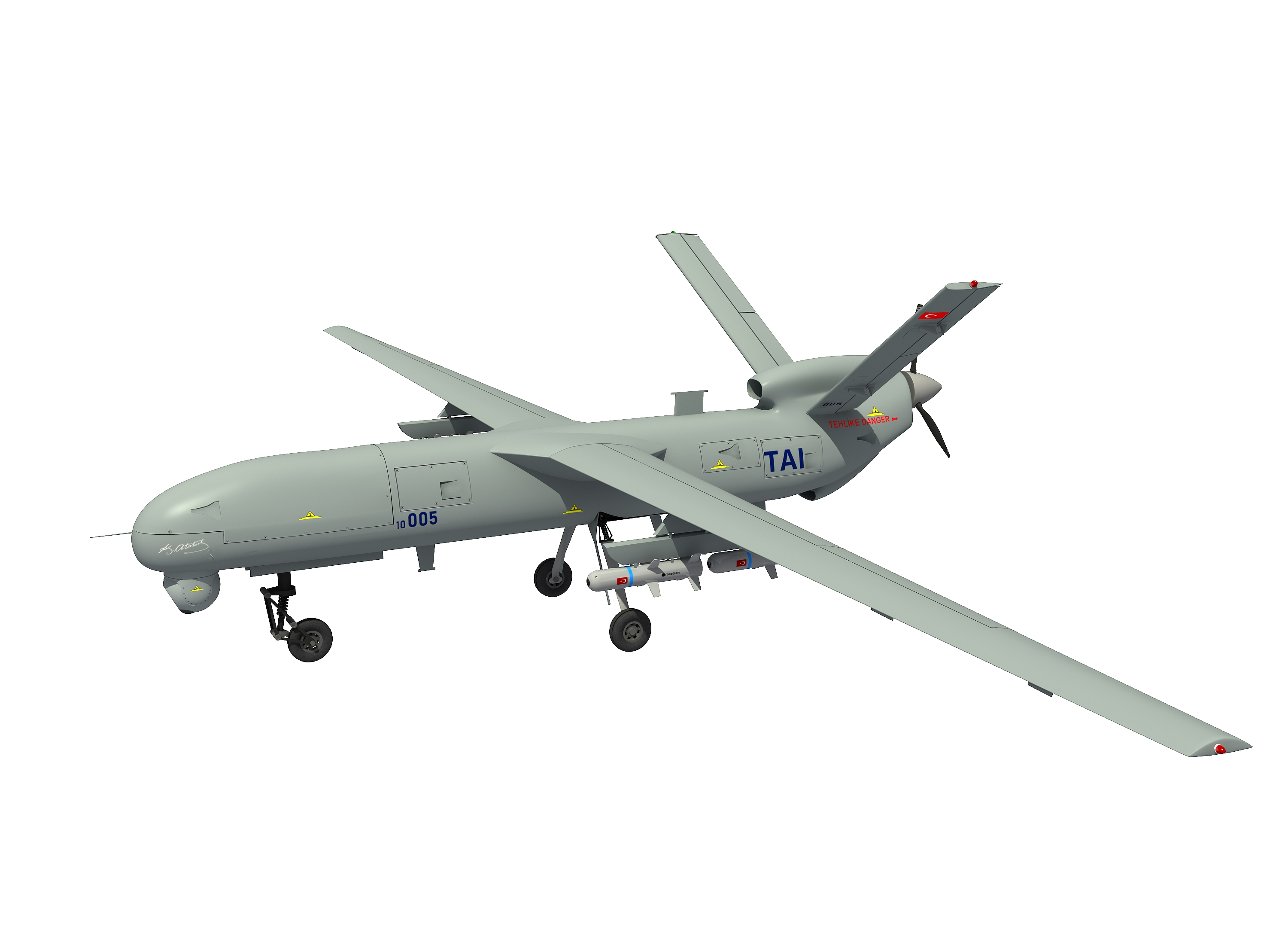 3D turkish uavs - TurboSquid 1397065