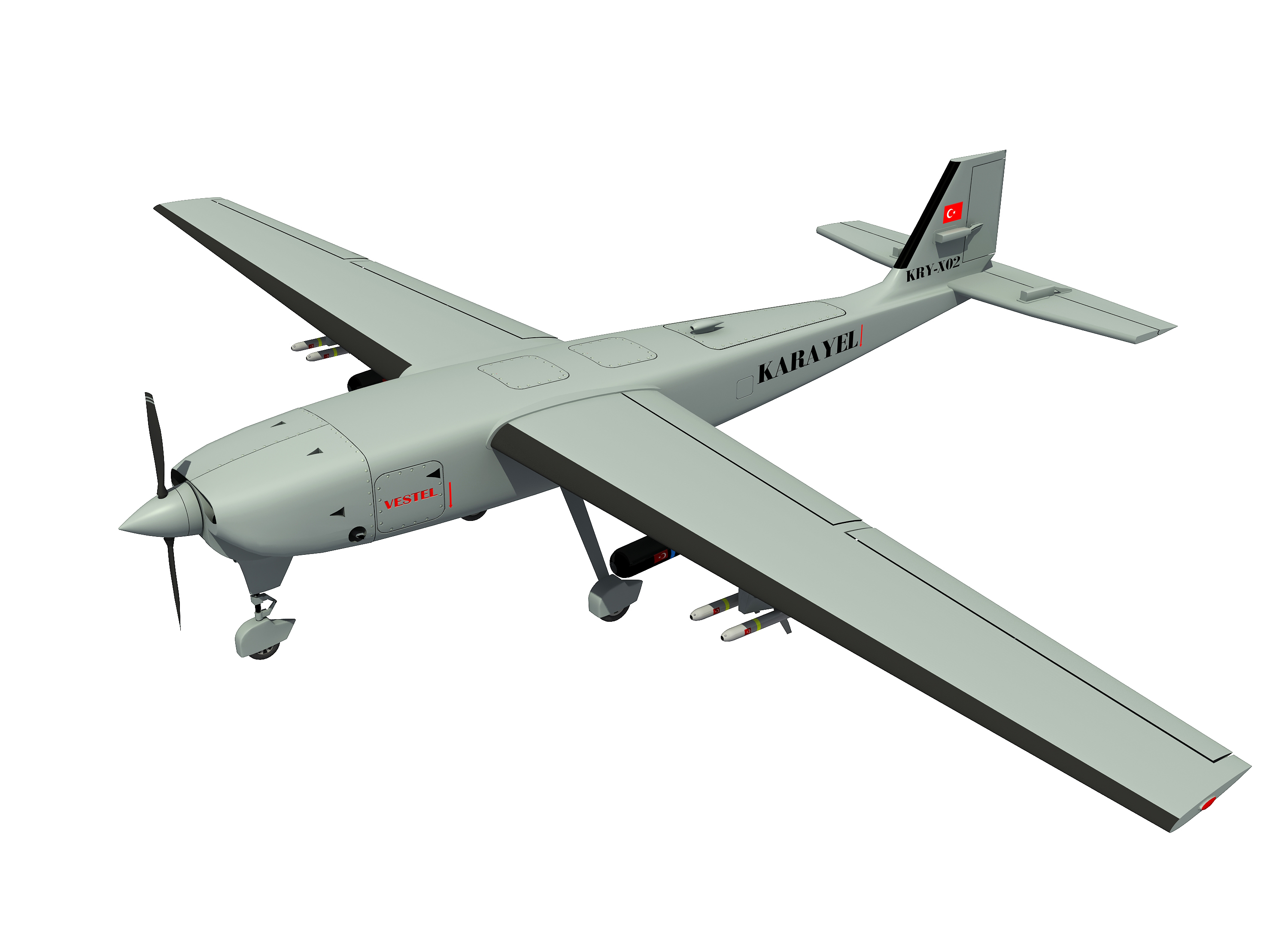 3D turkish uavs - TurboSquid 1397065