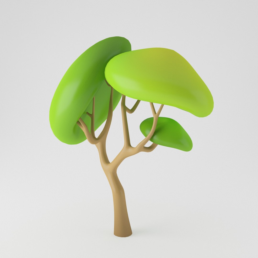 3d C4d Toon Tree