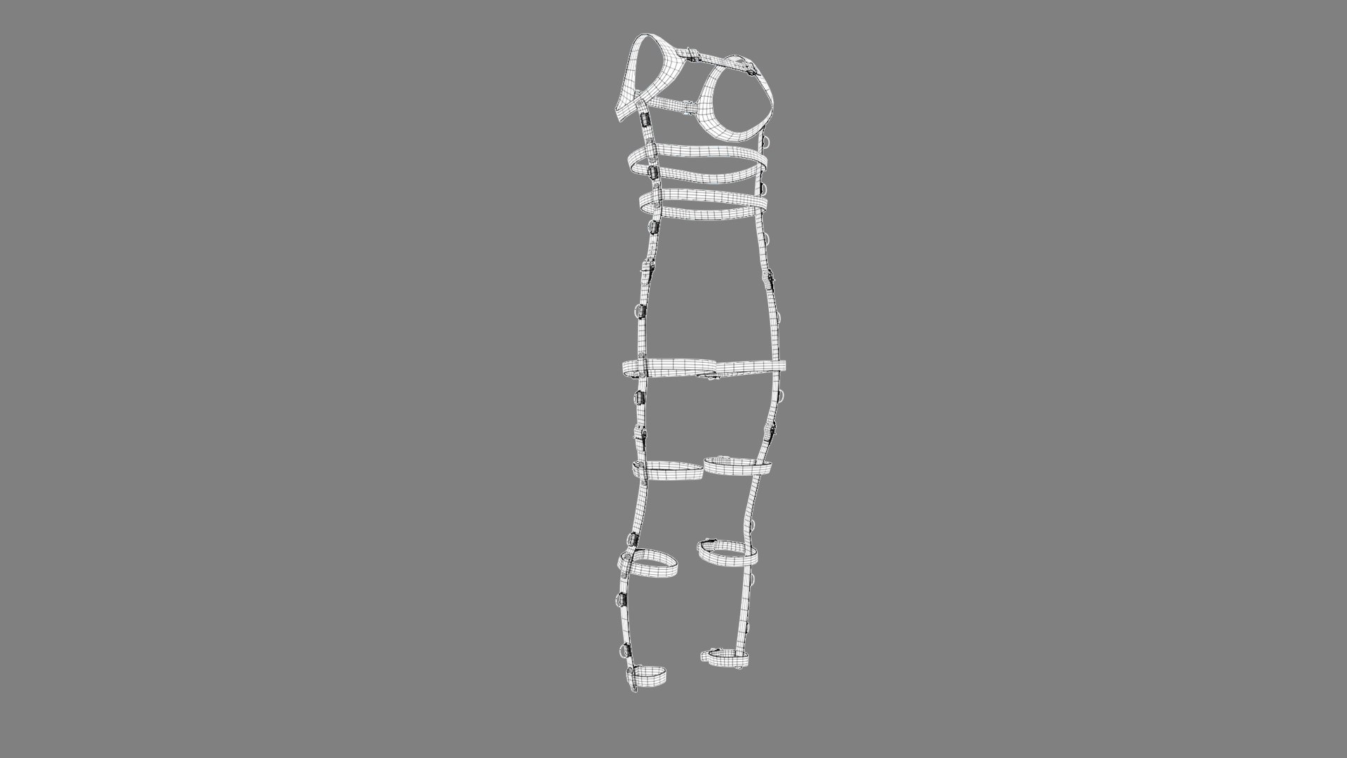 Full Body Harness SXS69 Model - TurboSquid 2369662