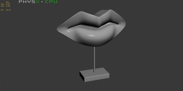 Lip print sculpt 3D - TurboSquid 1303625