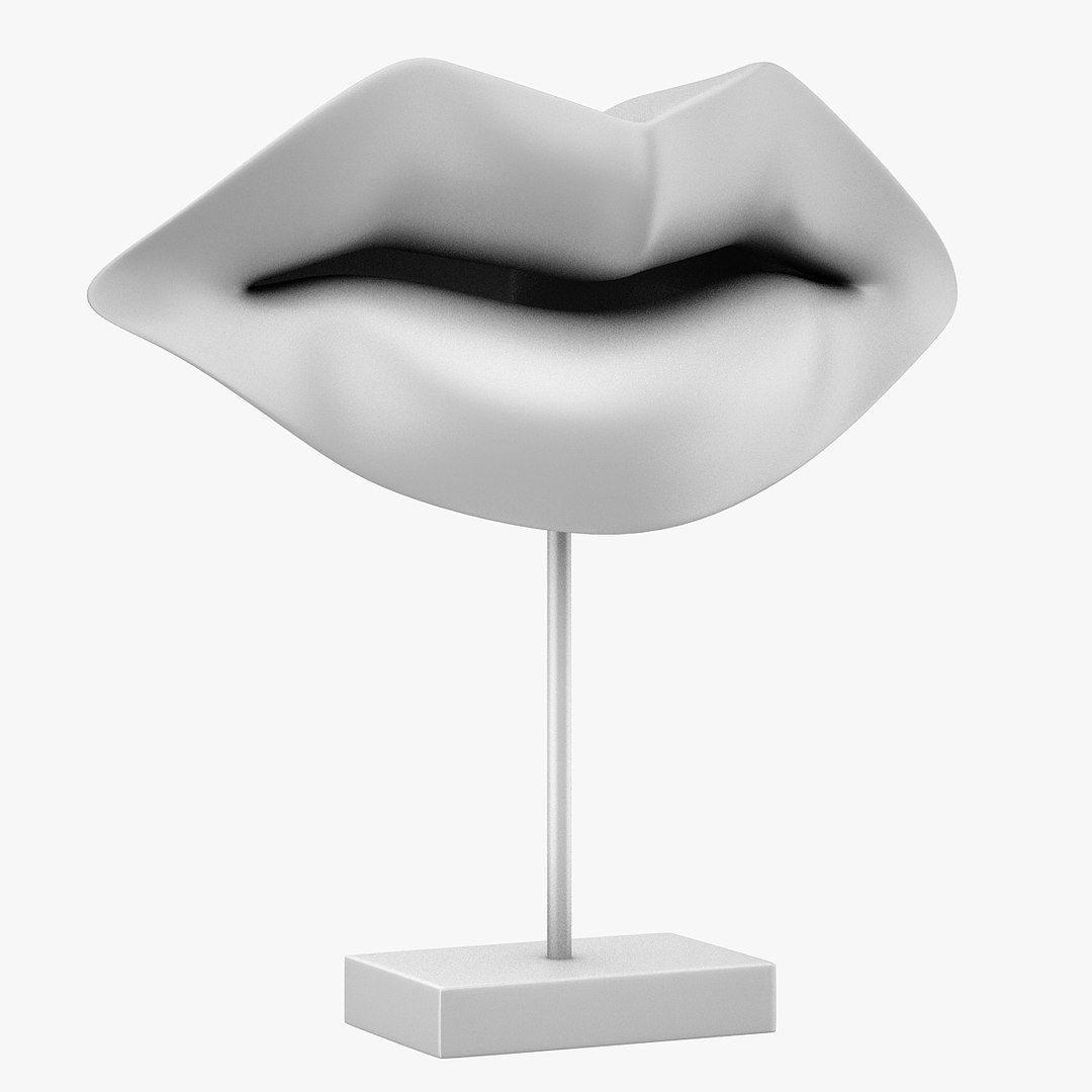 Lip print sculpt 3D - TurboSquid 1303625