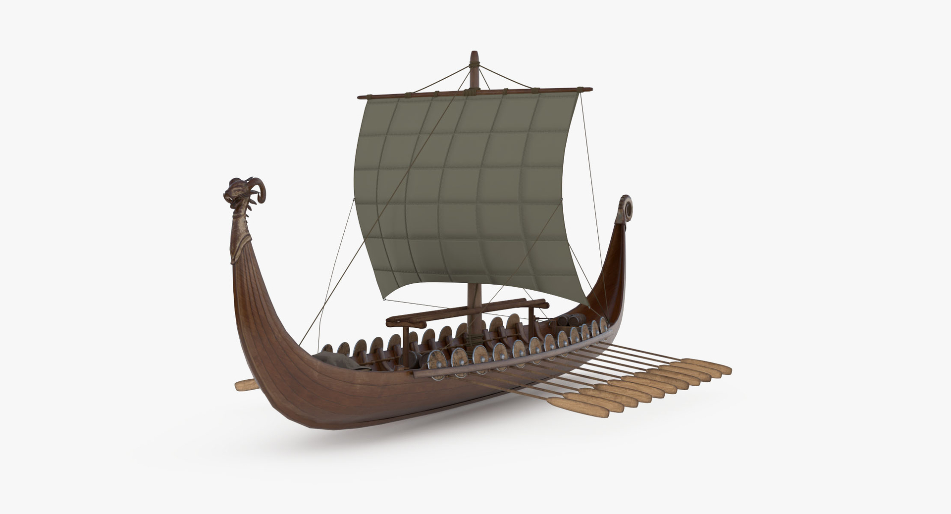 3D Viking Drakkar Ship - TurboSquid 2338910