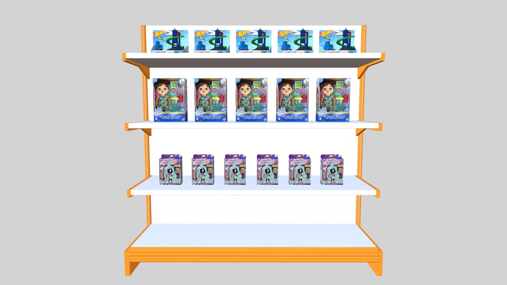 Toys Showcase Rack Model - TurboSquid 2358444