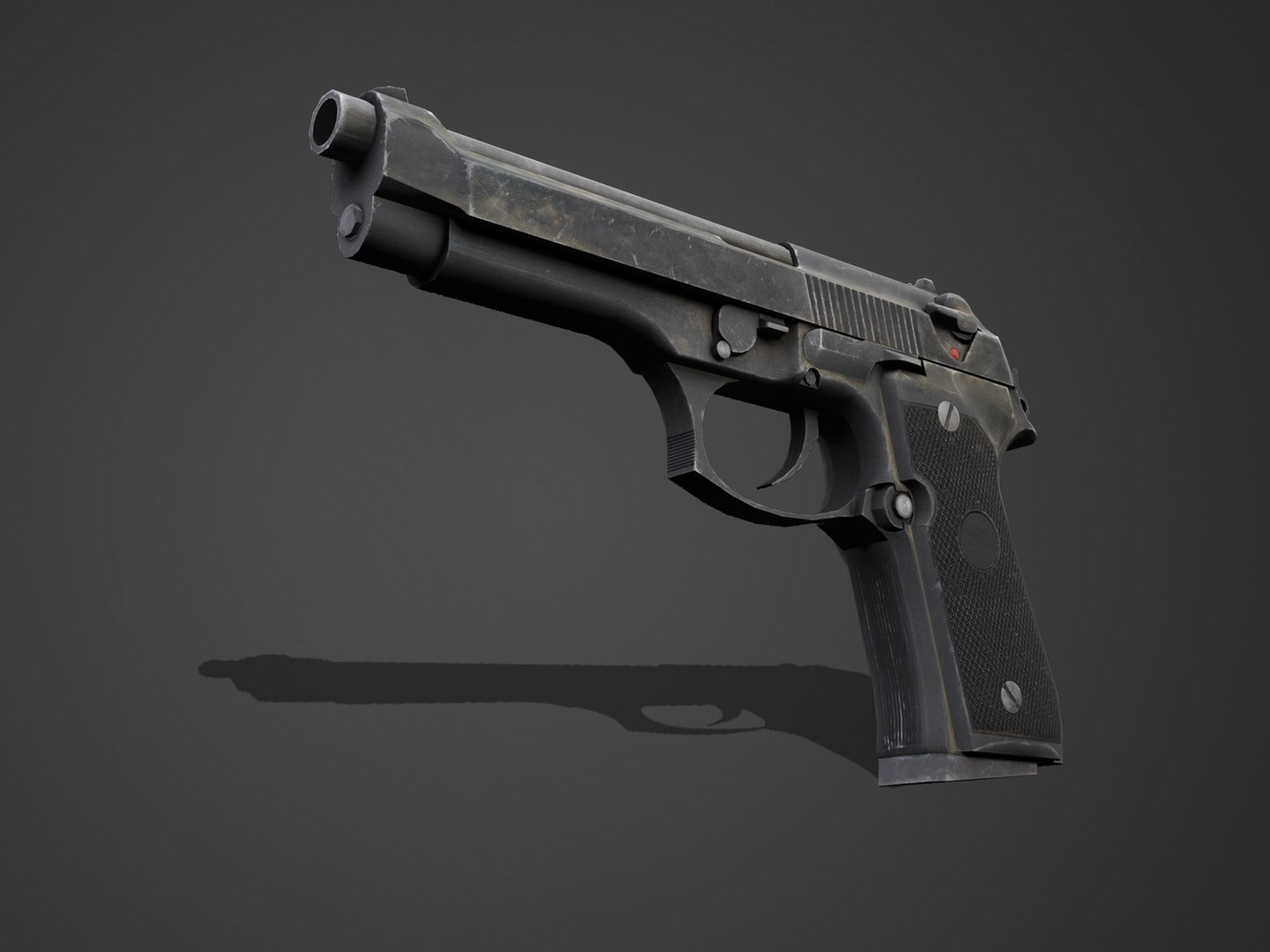 Pistol M92f Low-poly 3D Model - TurboSquid 1352462