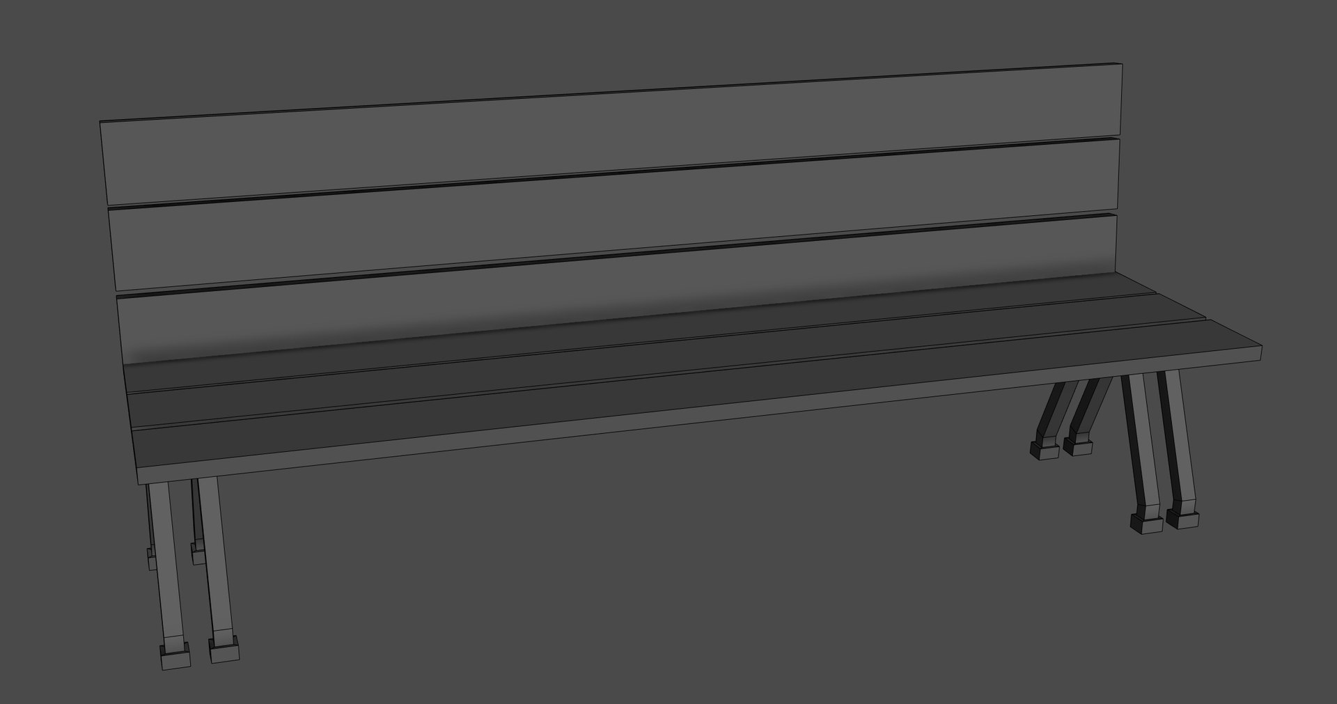 Free Free Wood Bench 3D Model - TurboSquid 2417535