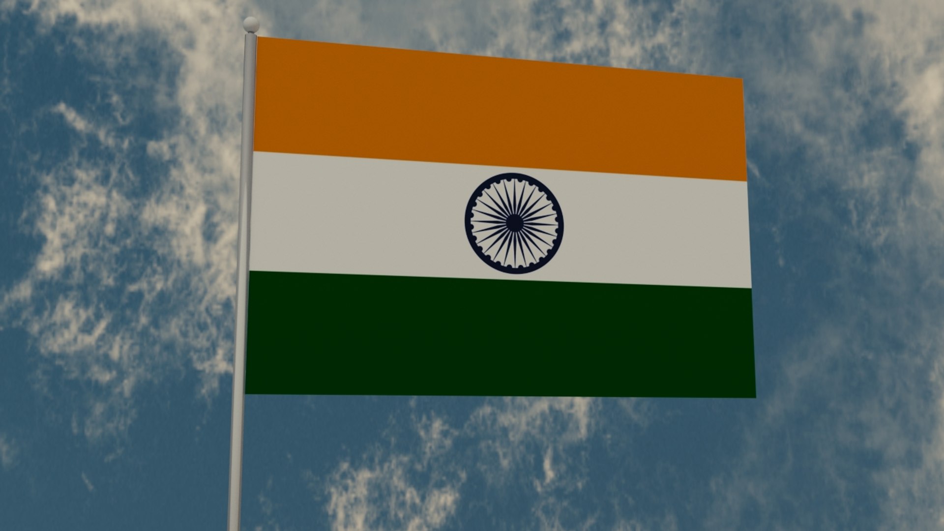 3D India Flag - TurboSquid 1203025