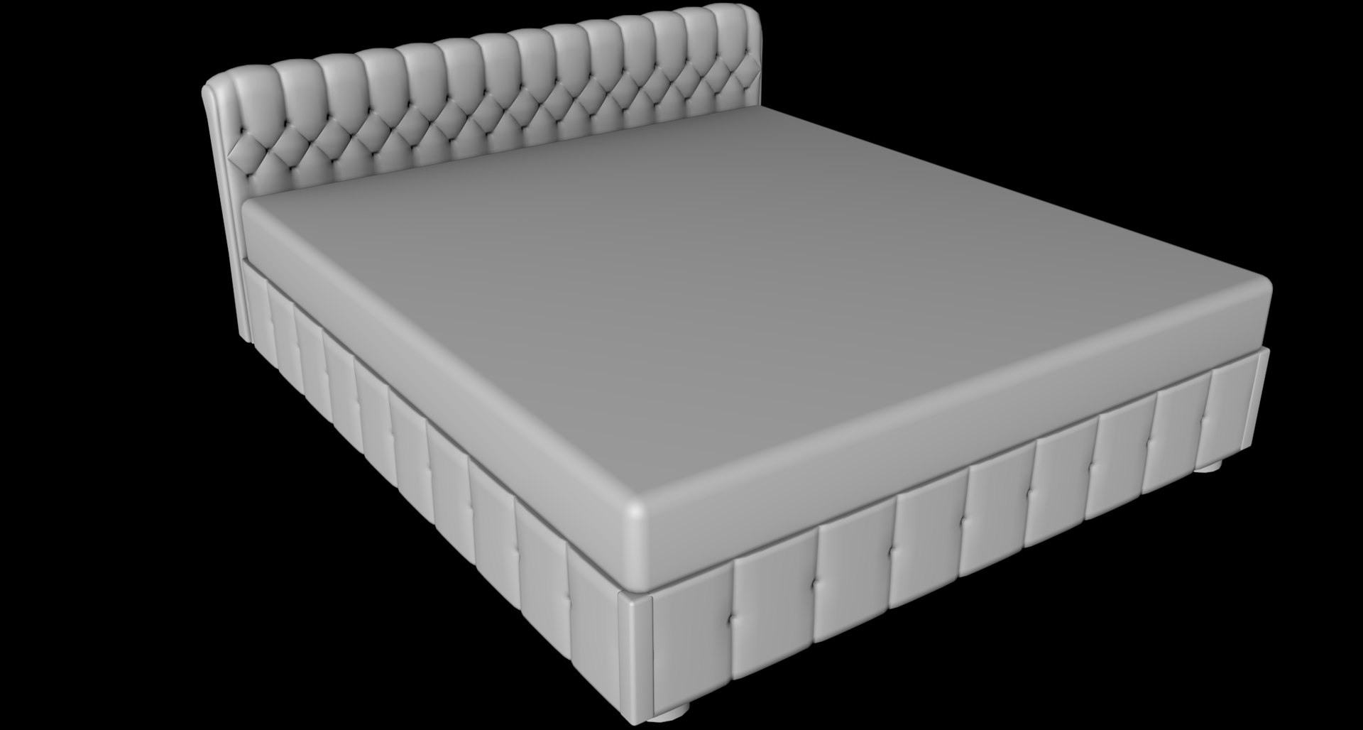 Bedroom Kingsize Bed 3D - TurboSquid 2313884