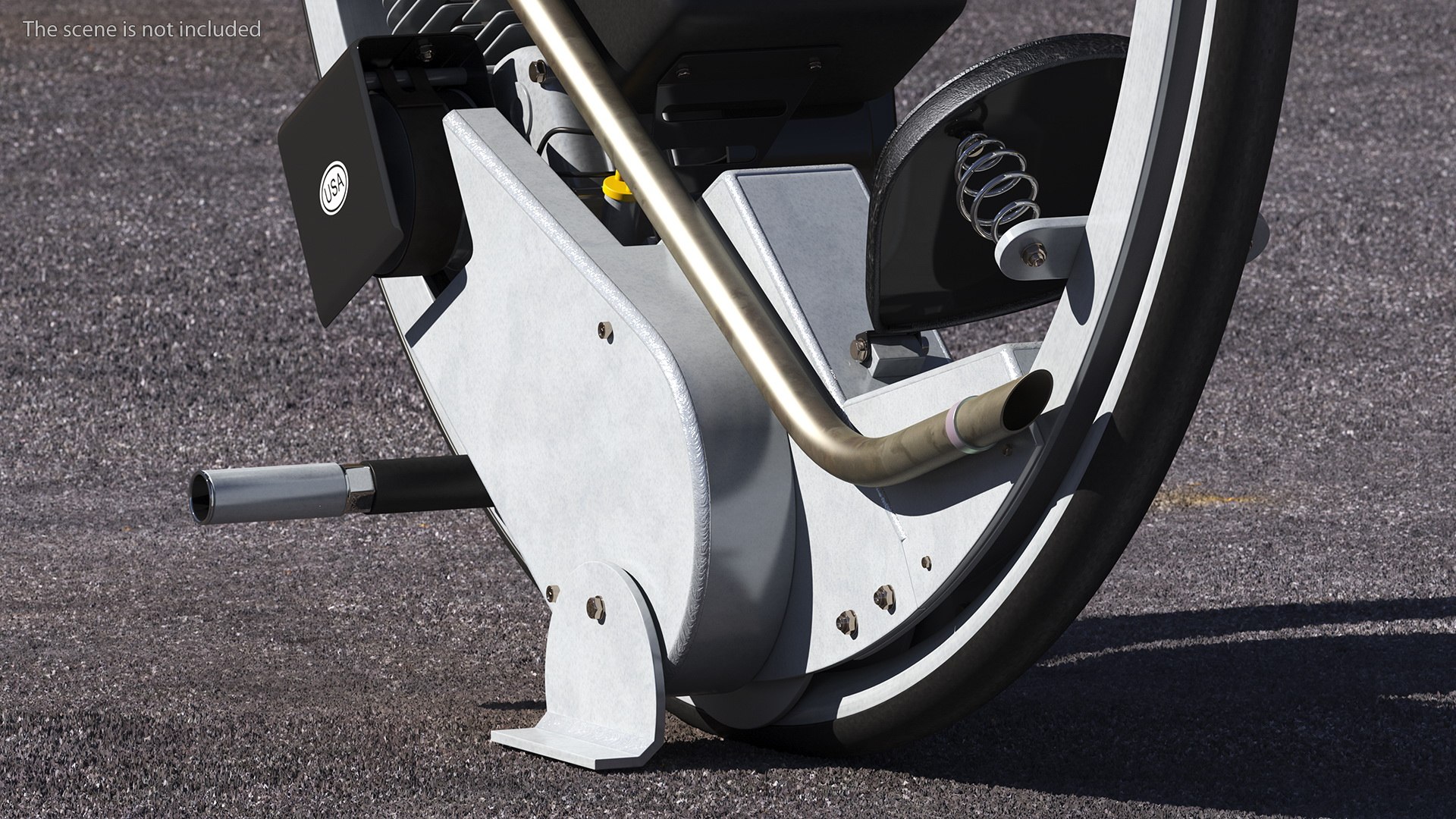 3D Motorized Monocycle Rigged For Modo - TurboSquid 1882711