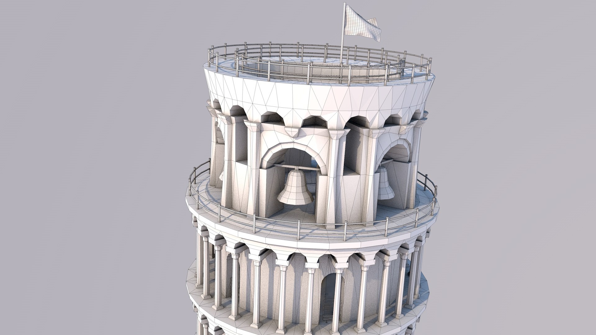 3D Pisa Leaning Model - TurboSquid 1567111