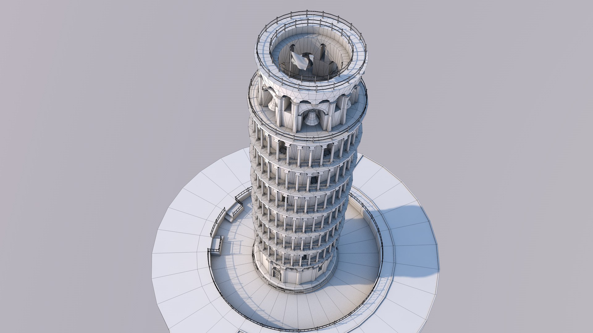 3D Pisa Leaning Model - TurboSquid 1567111