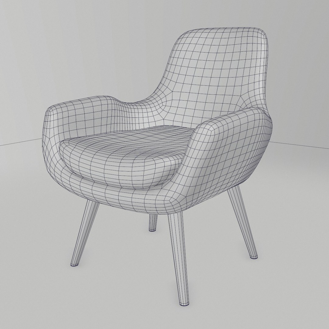 Moby Accent Chair 3D Model - TurboSquid 1346018