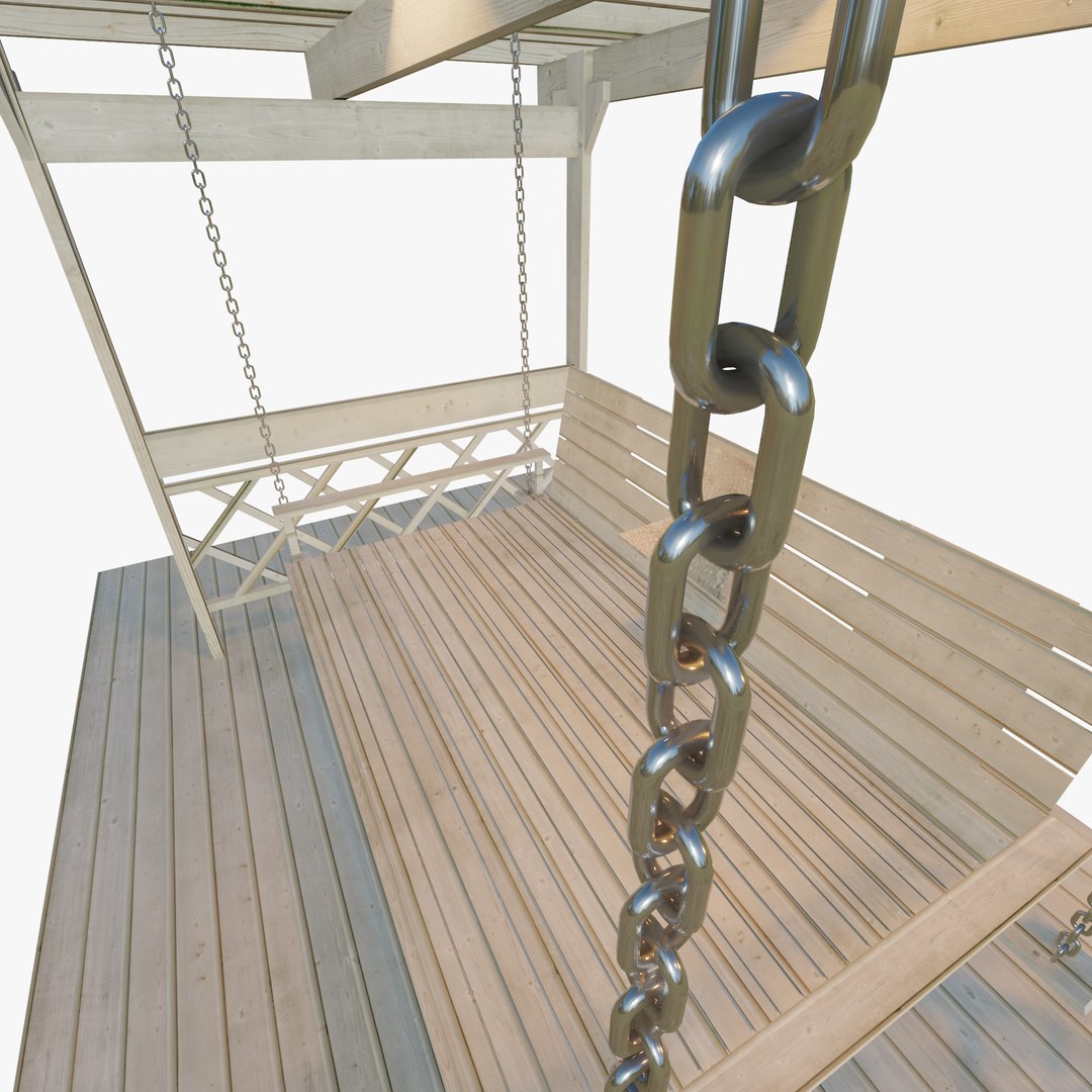 3D Arbor With Swing Model - TurboSquid 1891761