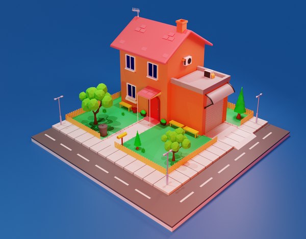 Free Cartoon House 3D Models for Download | TurboSquid