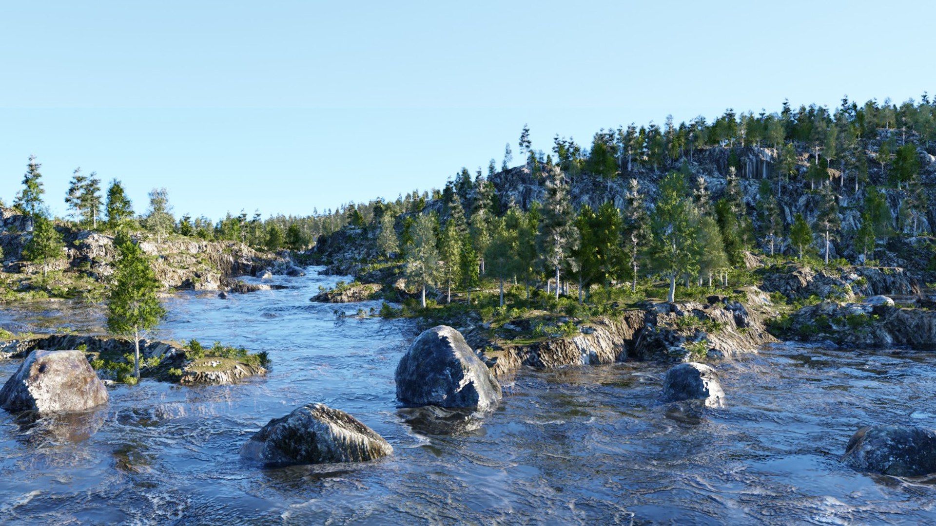 3D River Blender Model - TurboSquid 1705560