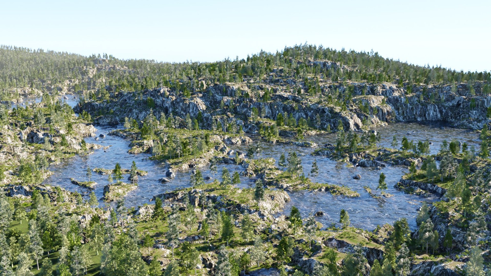 3D River Blender Model - TurboSquid 1705560