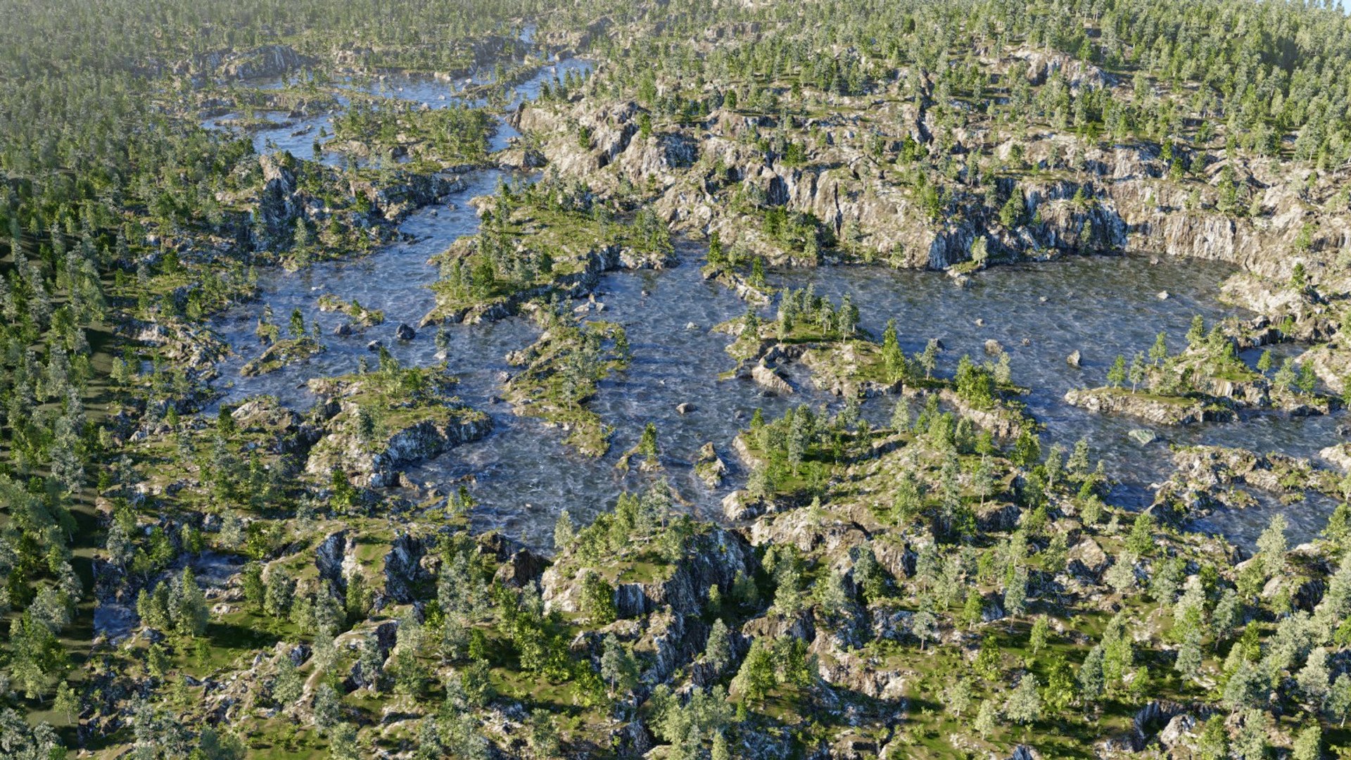 3D River Blender Model - TurboSquid 1705560