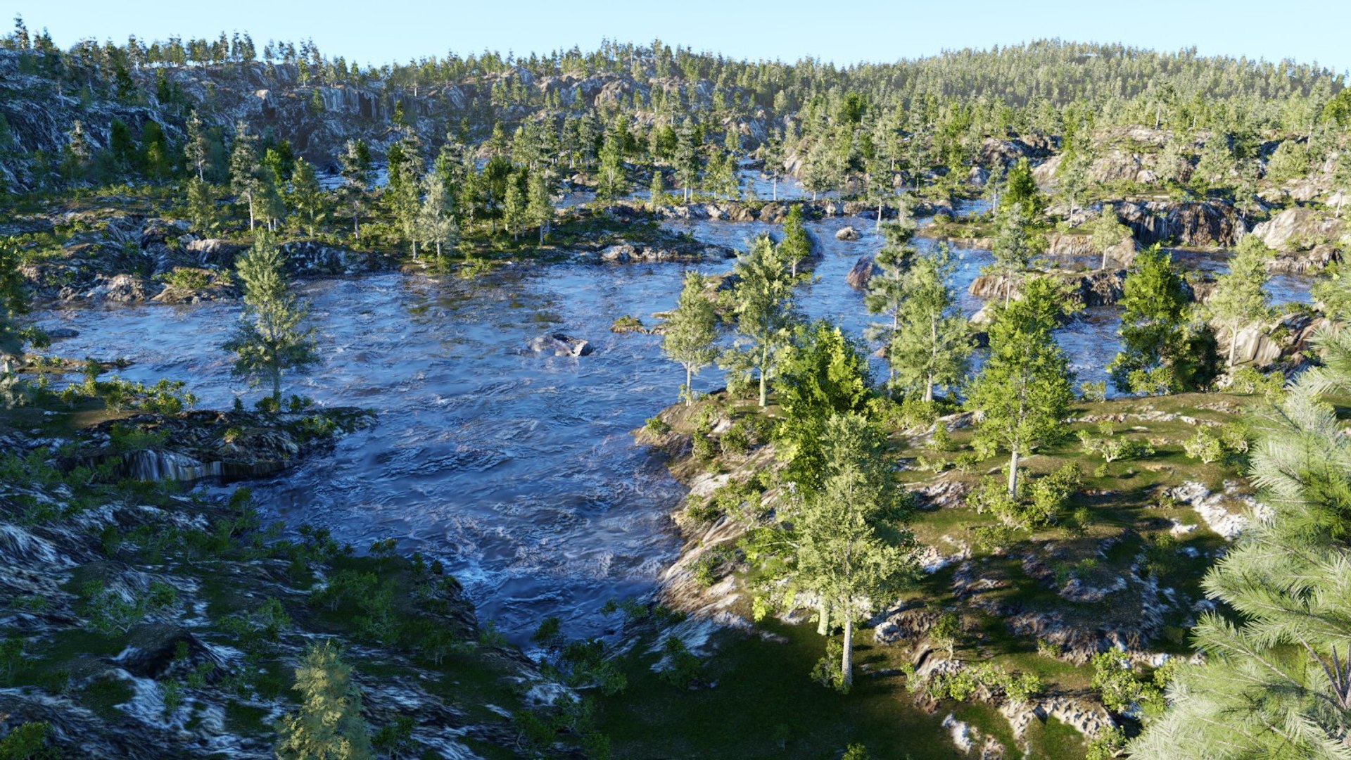 3D River Blender Model - TurboSquid 1705560