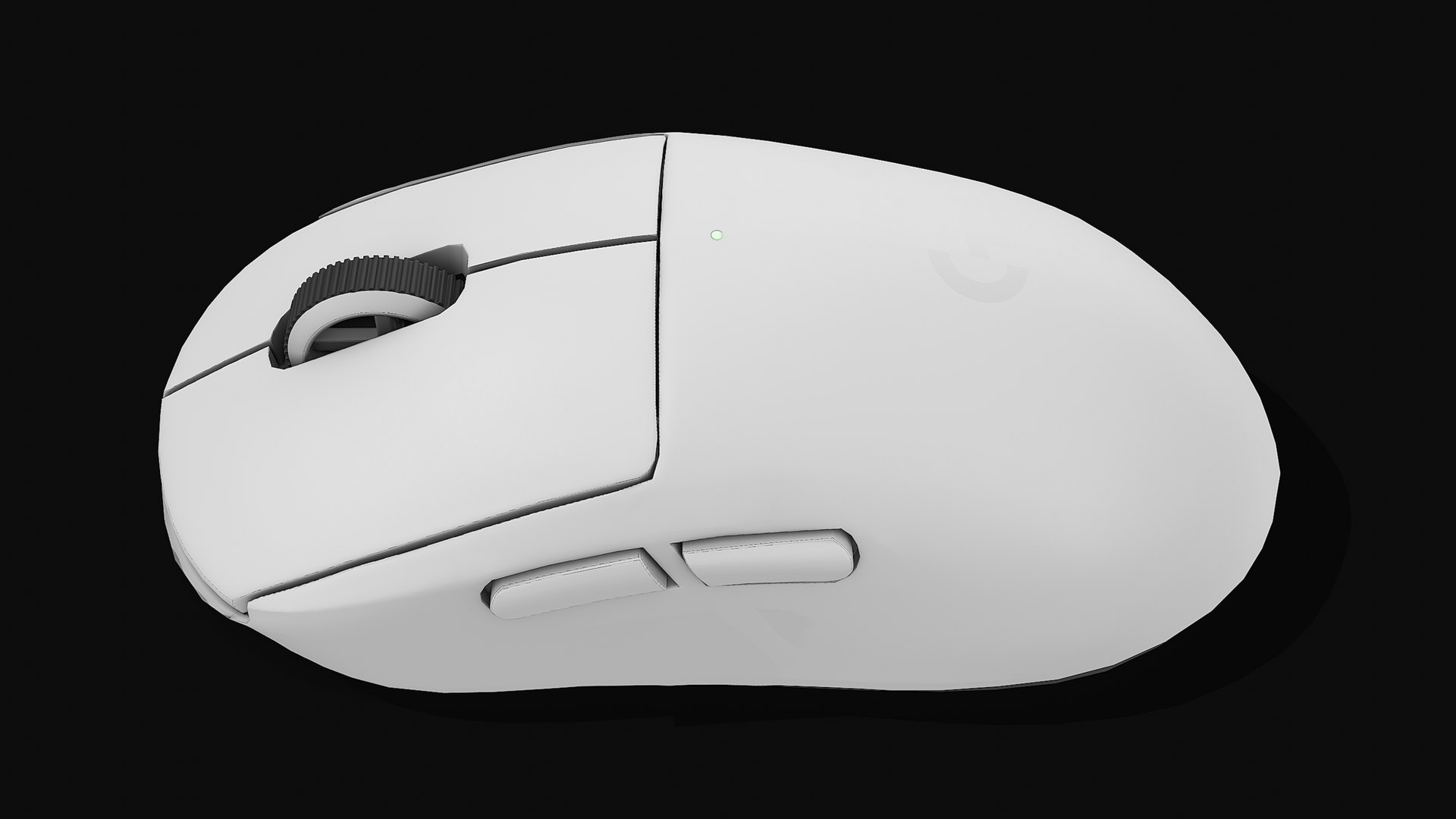 3D Logitech G Pro X Wireless Gaming Mouse - White Model - TurboSquid ...