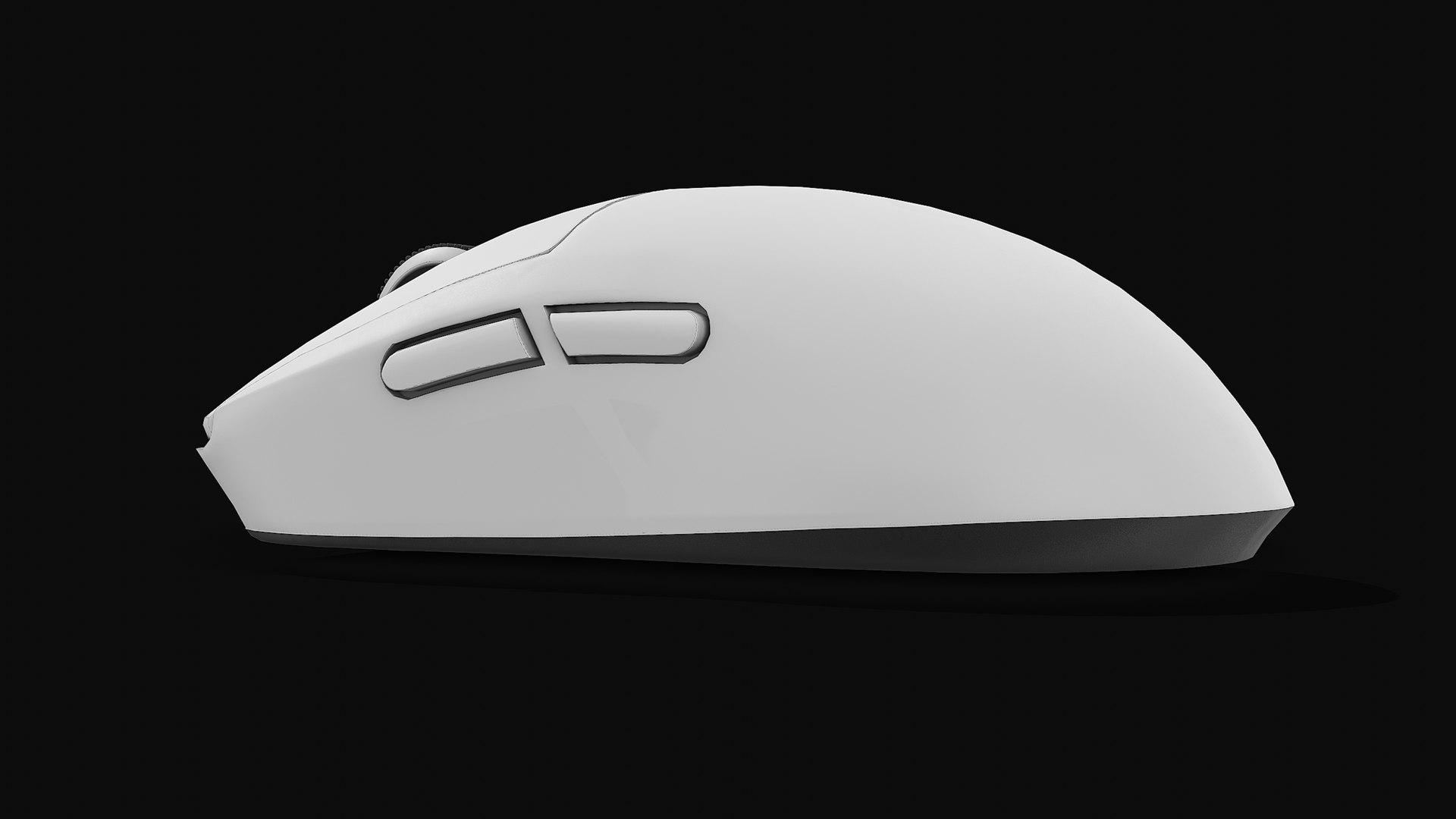 3D Logitech G Pro X Wireless Gaming Mouse - White Model - TurboSquid ...