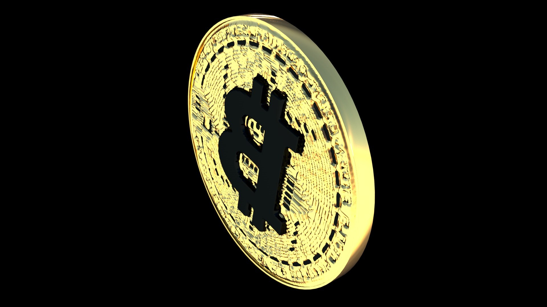 3D crypto bitcoin - TurboSquid 1721373