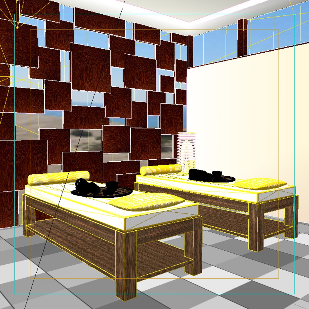 Scene Spa Massage 3d Model
