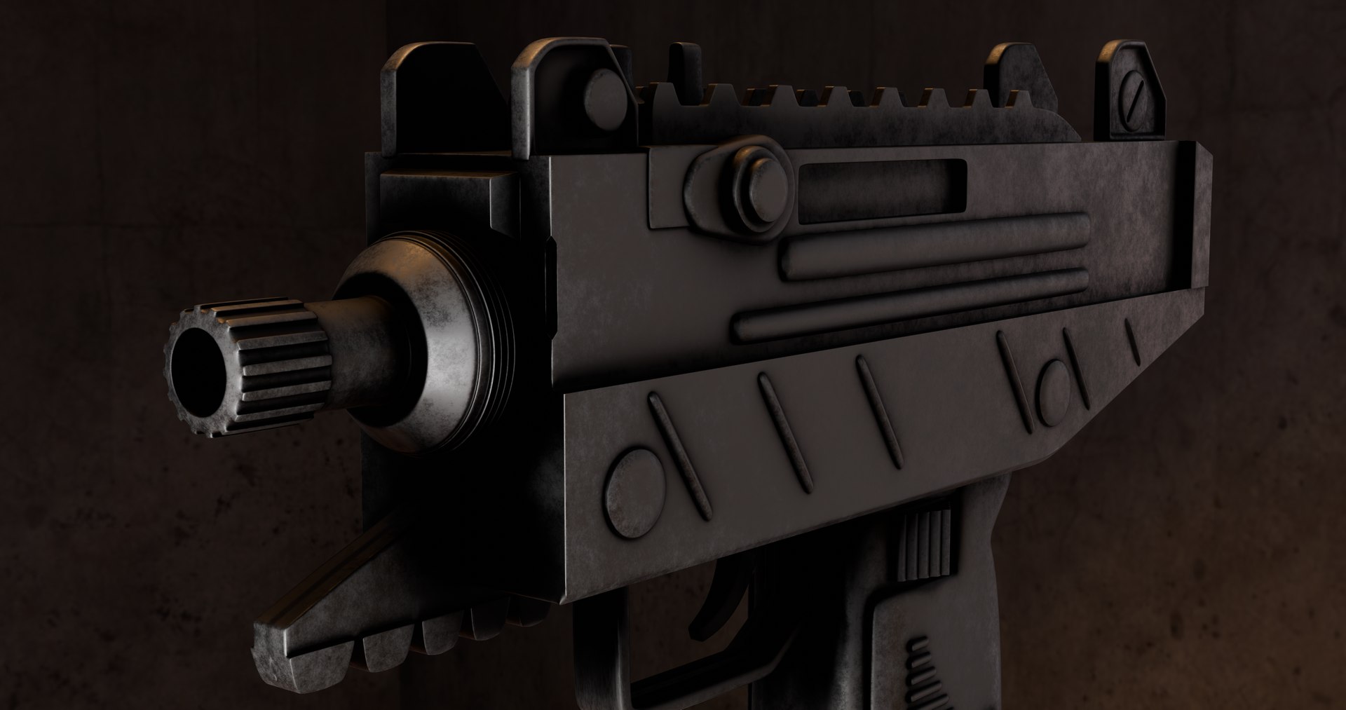 Micro Uzi 3D - TurboSquid 2374597