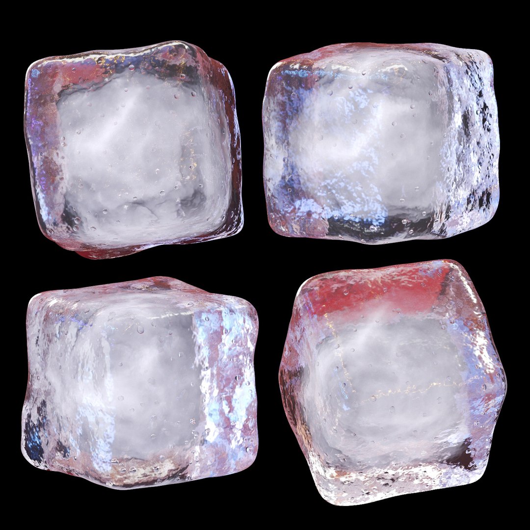 Ice Cubes Model - TurboSquid 2358520