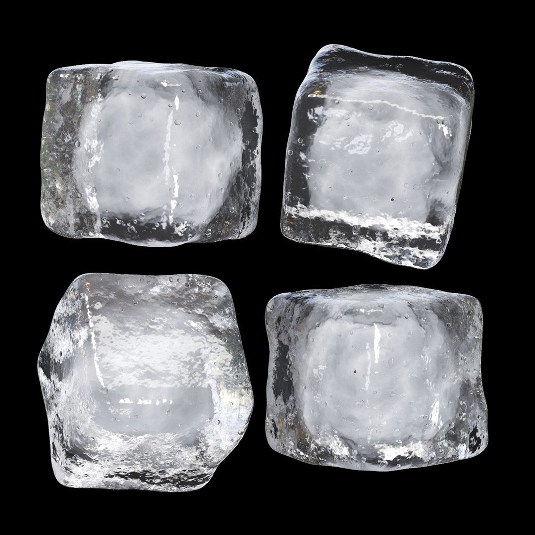 Ice Cubes Model - TurboSquid 2358520