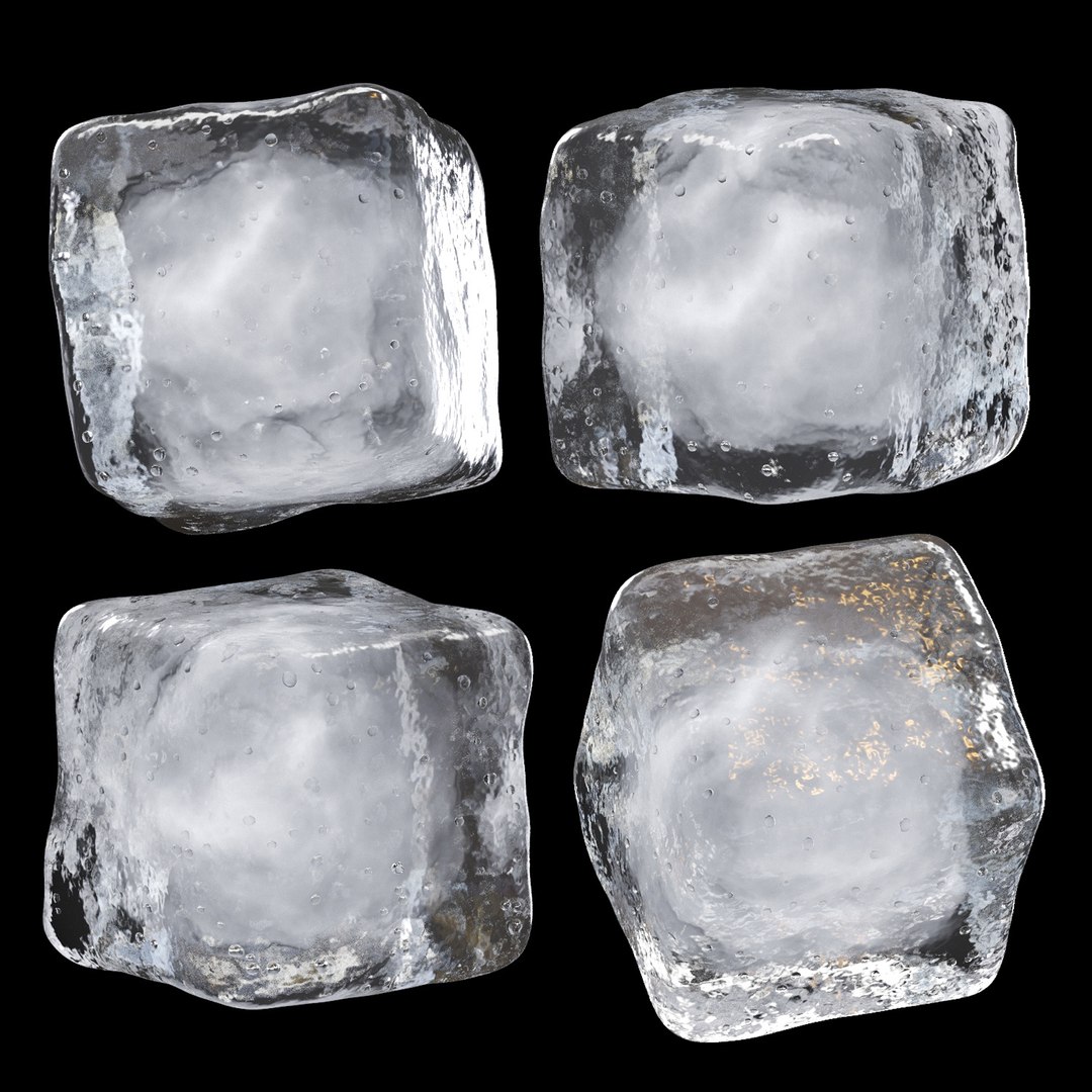 Ice Cubes Model - TurboSquid 2358520