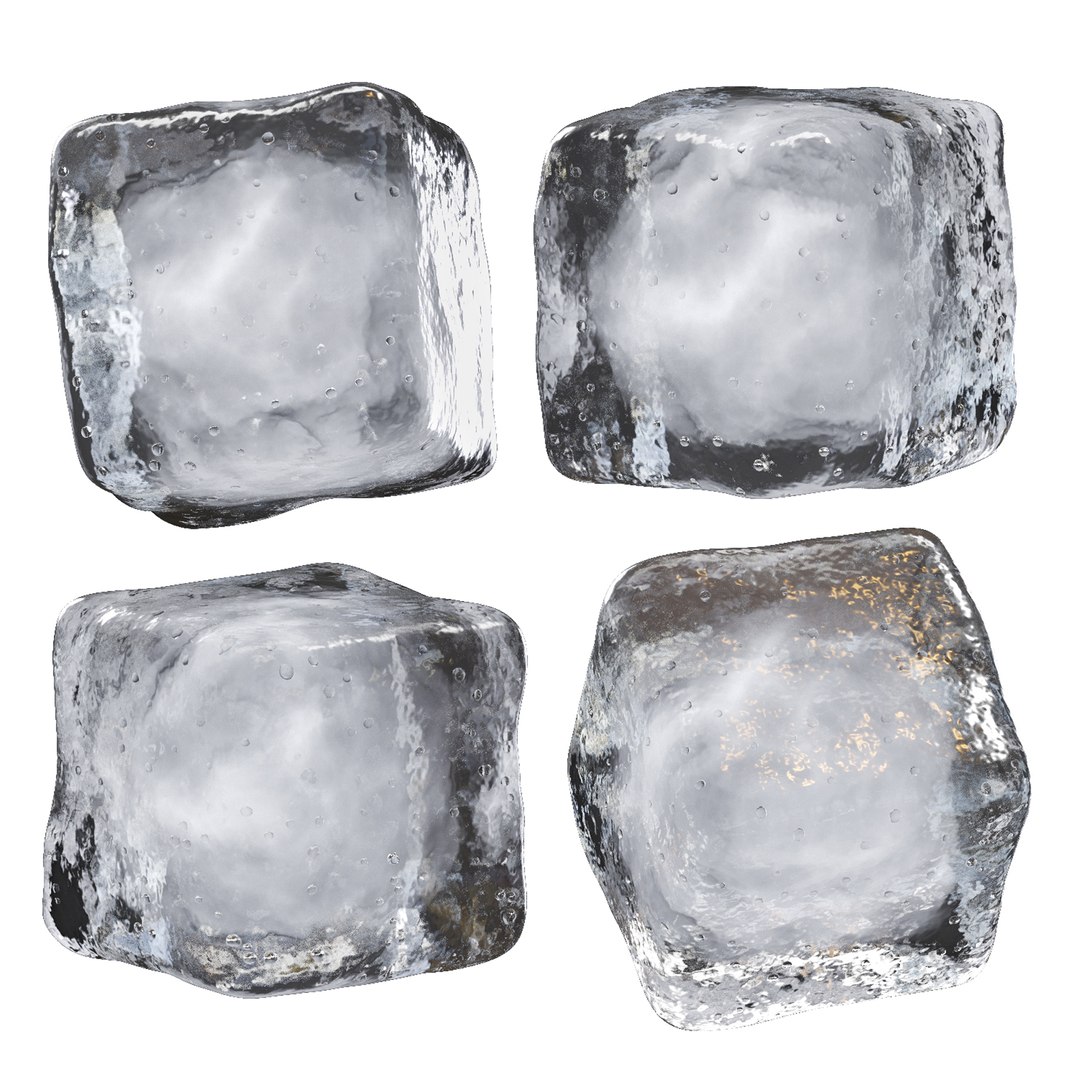 Ice Cubes Model - TurboSquid 2358520