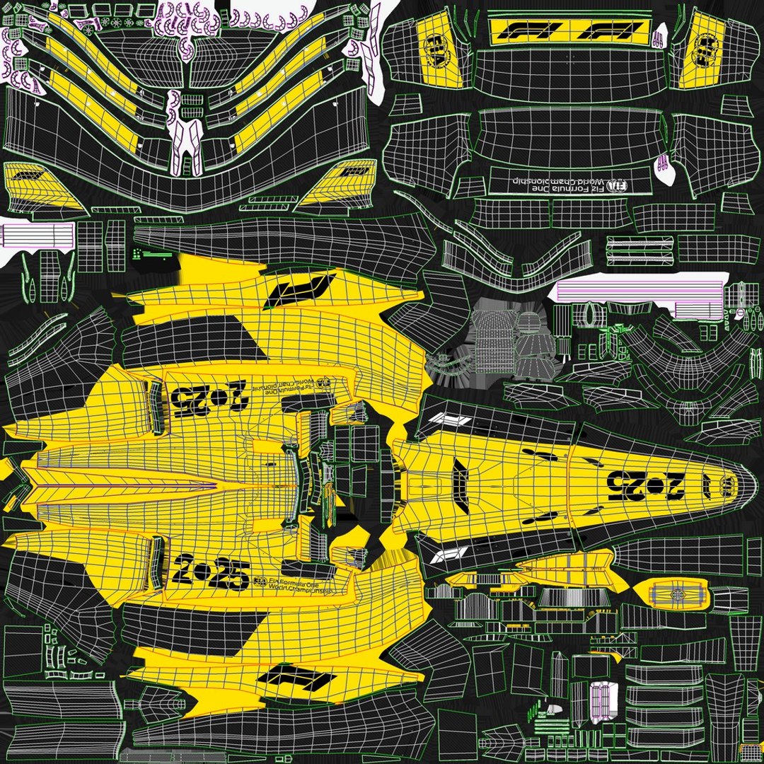 3D Common Formula 1 2025 F1 Race Car Mockup Model - TurboSquid 2404561