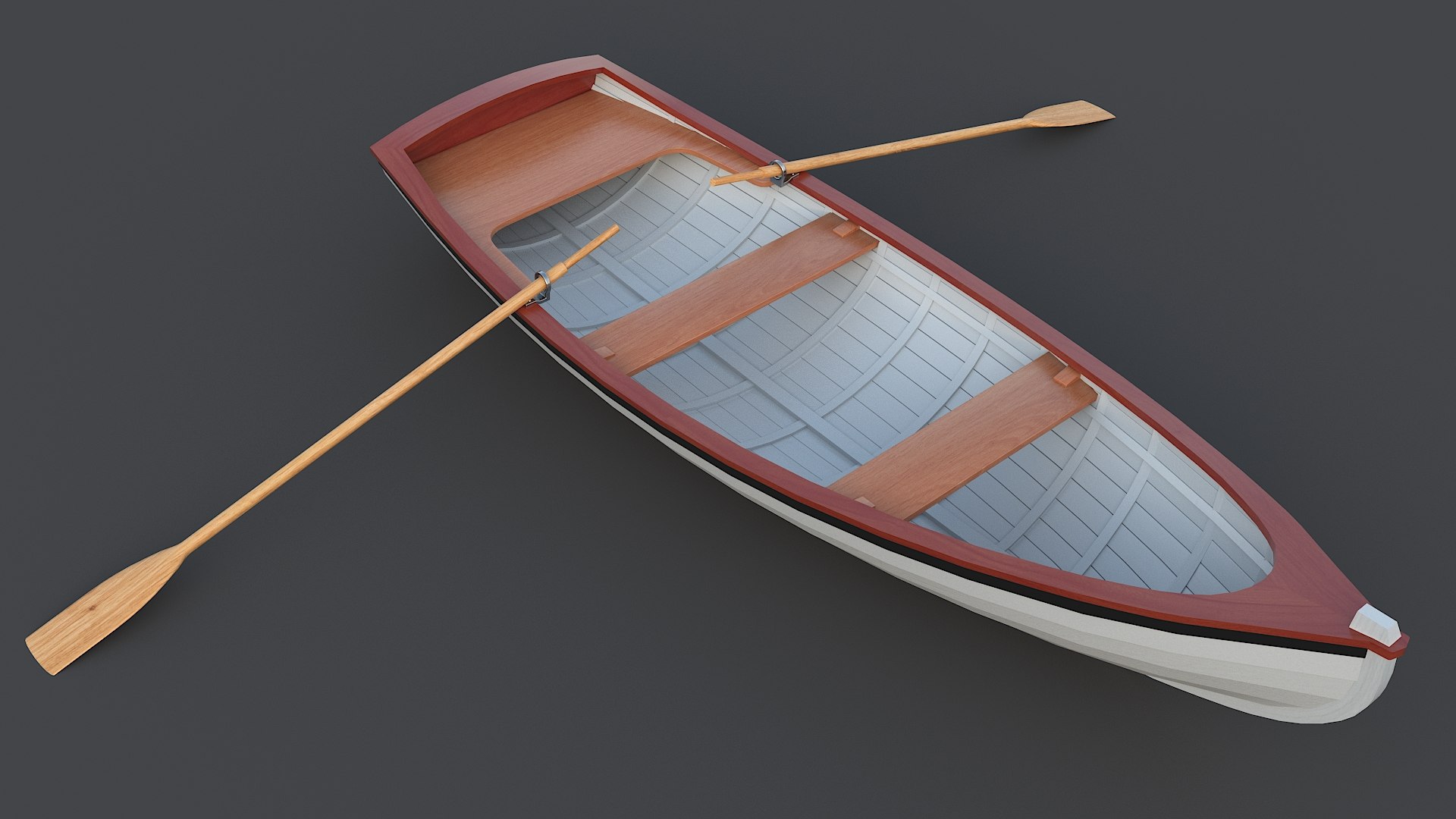 3D Wooden Boat - TurboSquid 1679568