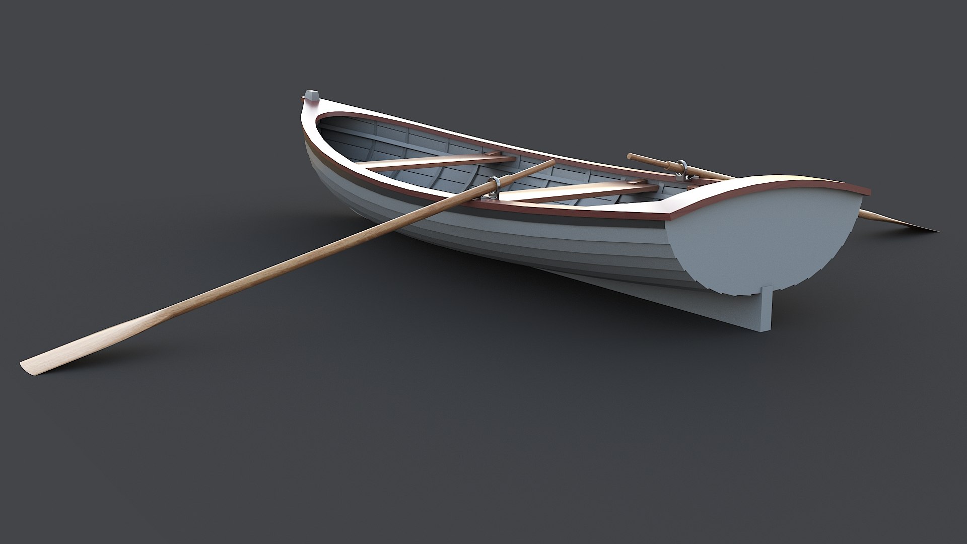 3D Wooden Boat - TurboSquid 1679568